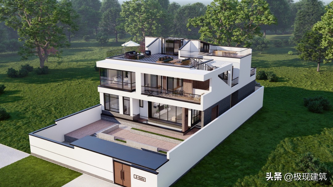 Two-story modern self-built villa with basement - iNEWS