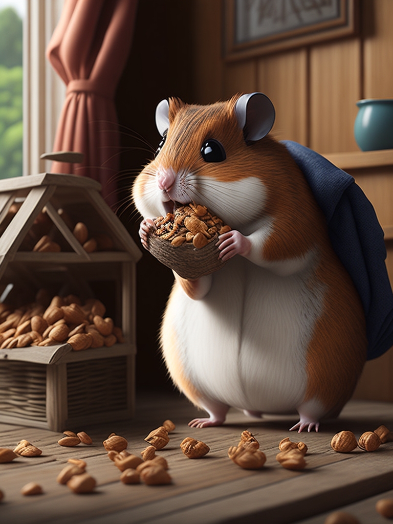 Cute hamster pictures made with leonardo ai - iMedia