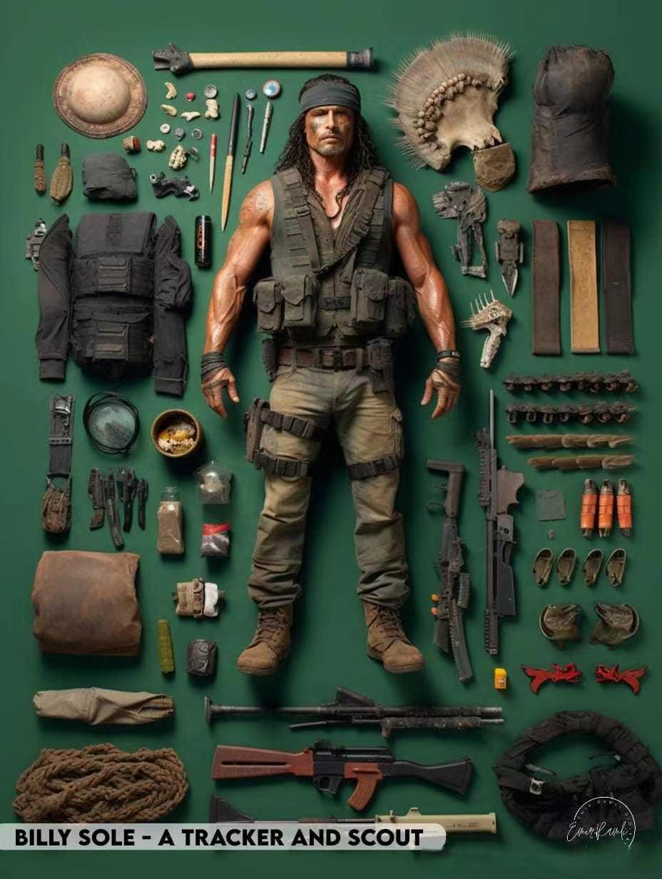 The first version of the movie "Predator" theme soldiers, author Emir ...