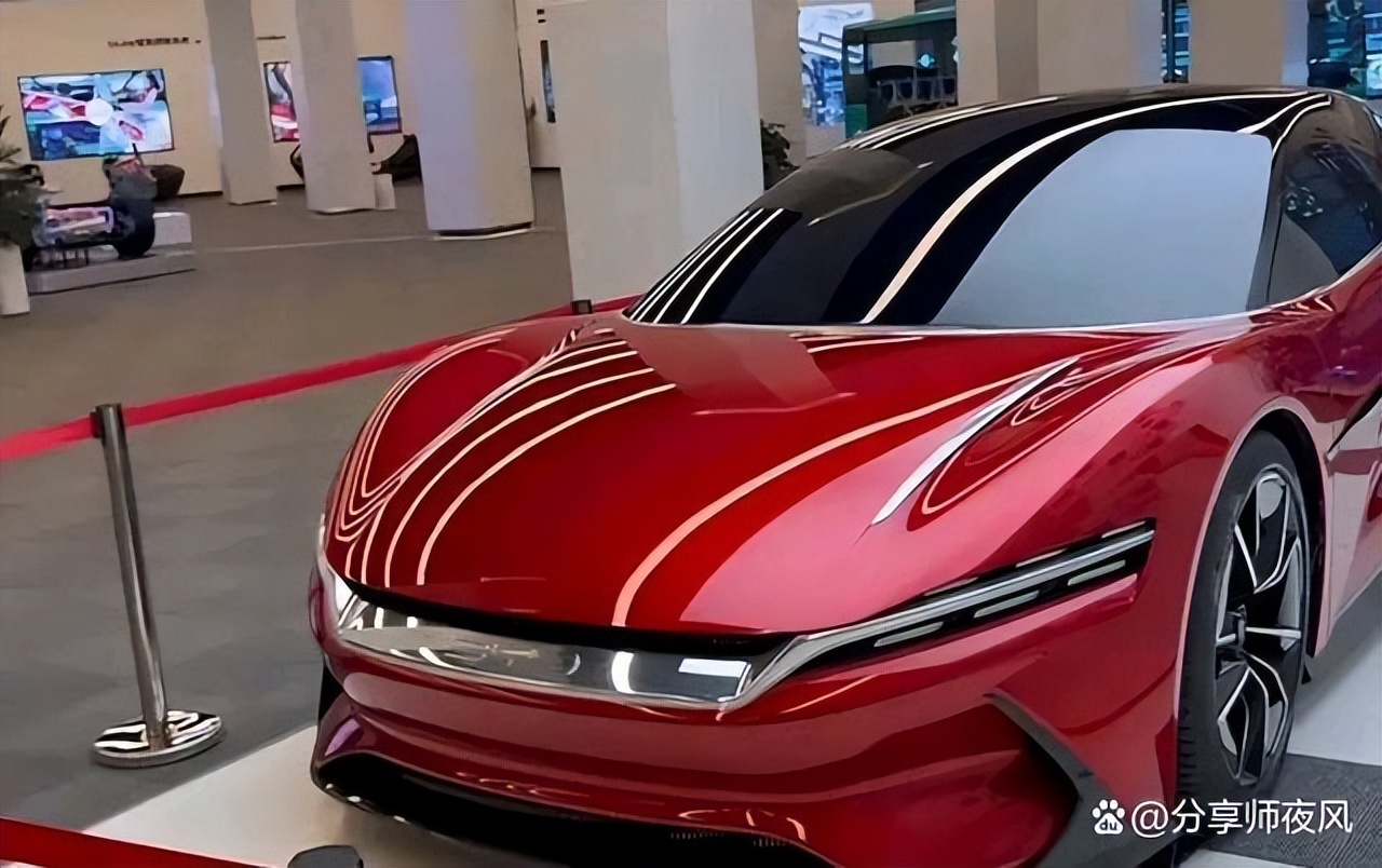 The new energy vehicle BYD, the new car is coming.And it's a high-end ...