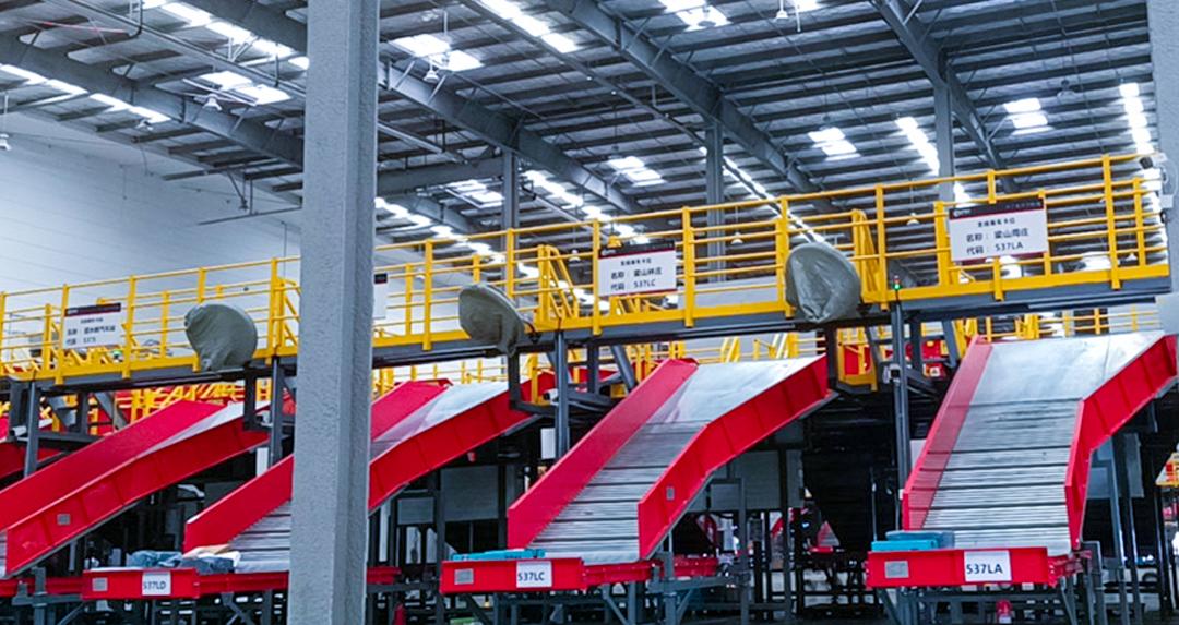 Express automatic sorting machine is the main equipment of logistics ...