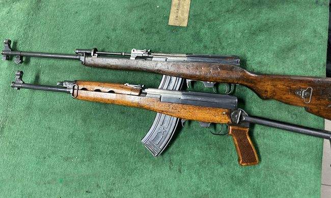 The upper receiver is like 56 and a half, and the lower shell is like ...