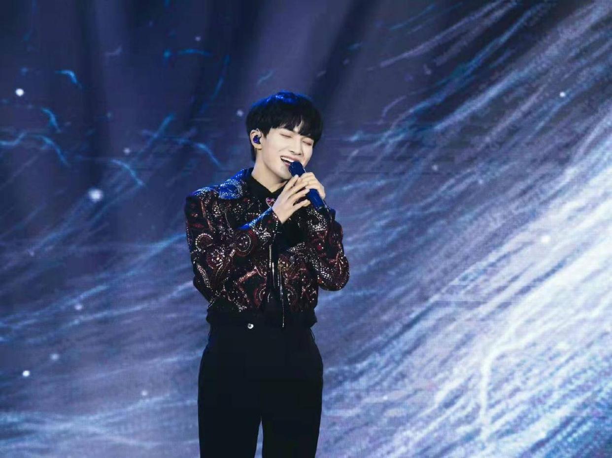 The third rehearsal of CCTV Spring Festival Gala, many students from ...