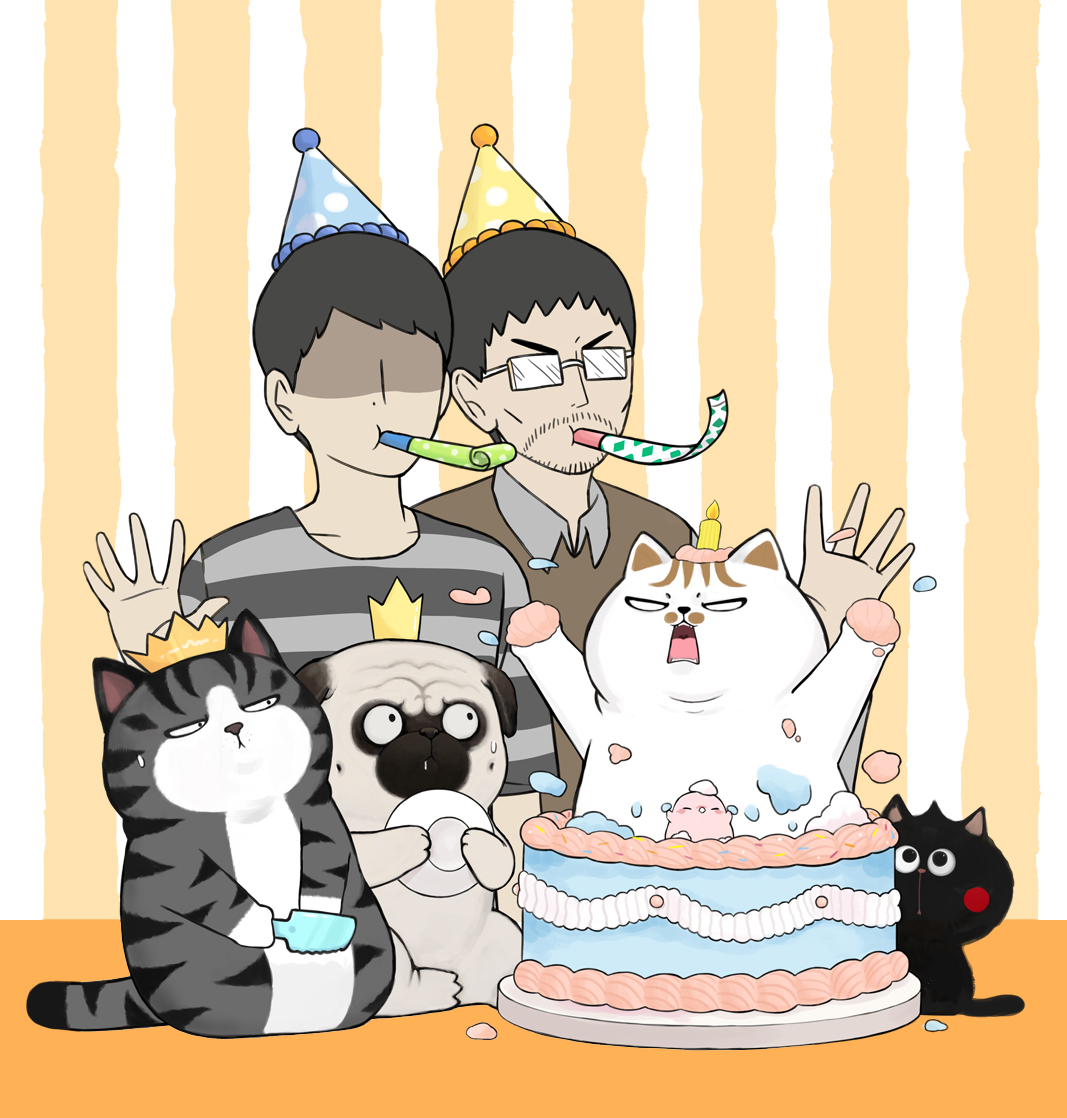 Growing up on time, the original Chinese cartoon image "My Emperor Cat ...