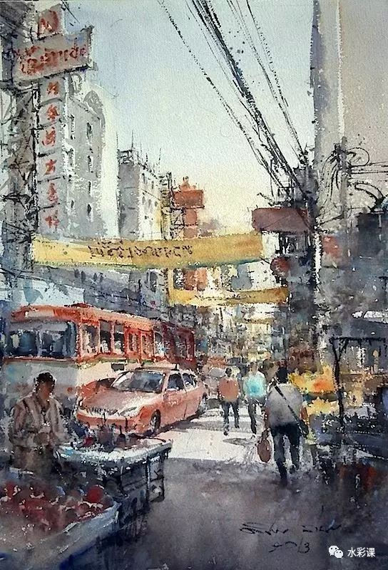 Watercolor landscape works by Thai artist Direk Kingnok - iNEWS