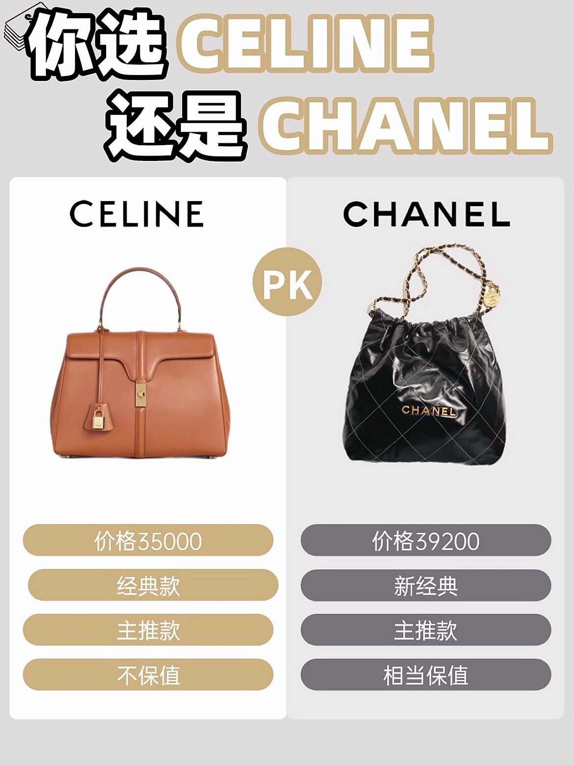 Do you choose celine or chanel - iNEWS