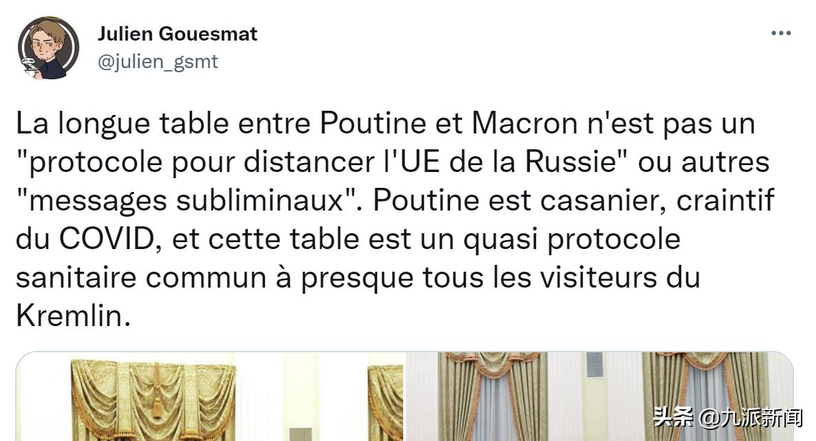 The talks between Putin and Macron at a 3-meter super-long table ...