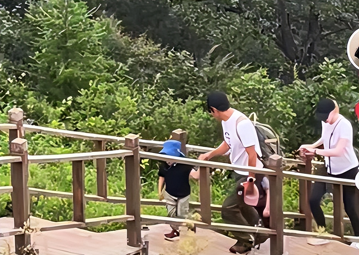 I ran into Sa Beining's family of four climbing a mountain by chance ...