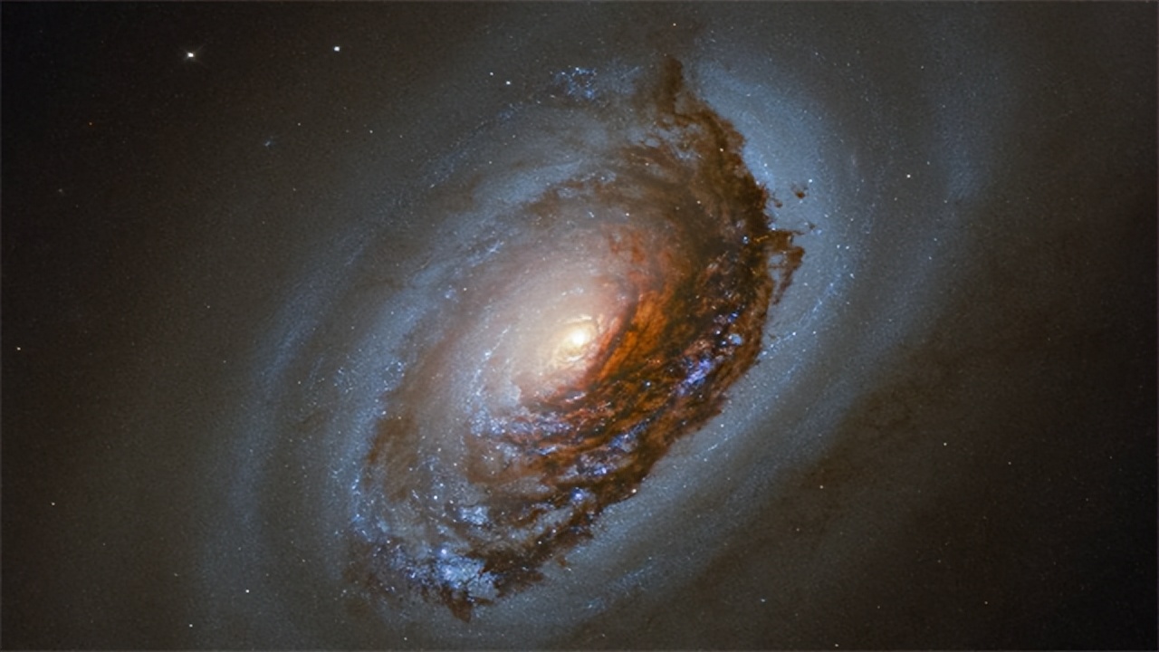 The galaxy turned upside down: Mystery of space's mysterious 'eye ...
