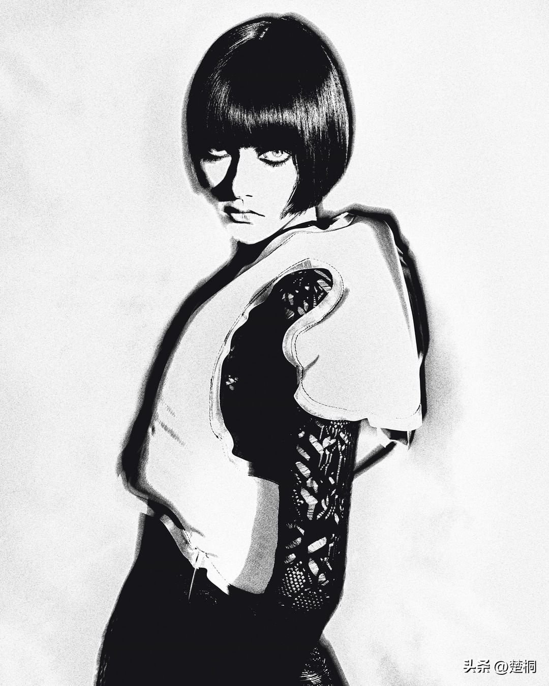 French supermodel Steinberg Artifie, Dior futuristic fashion ...