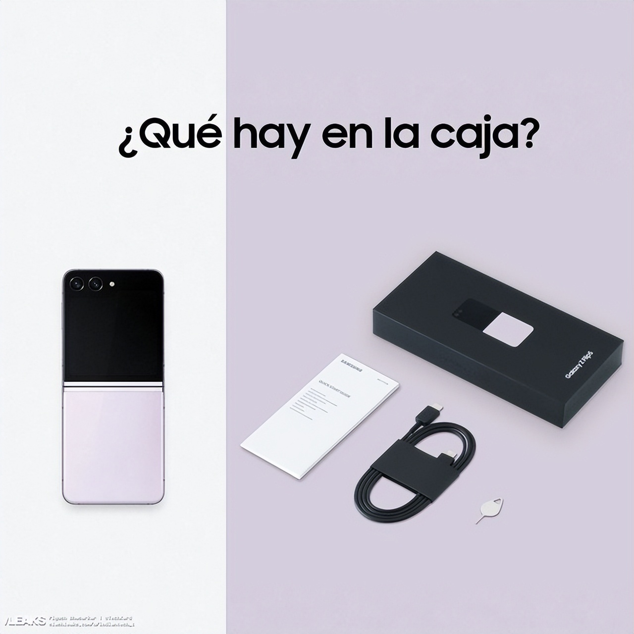 Samsung Galaxy Z Flip5 mobile phone publicity image exposure: 3.4 ...