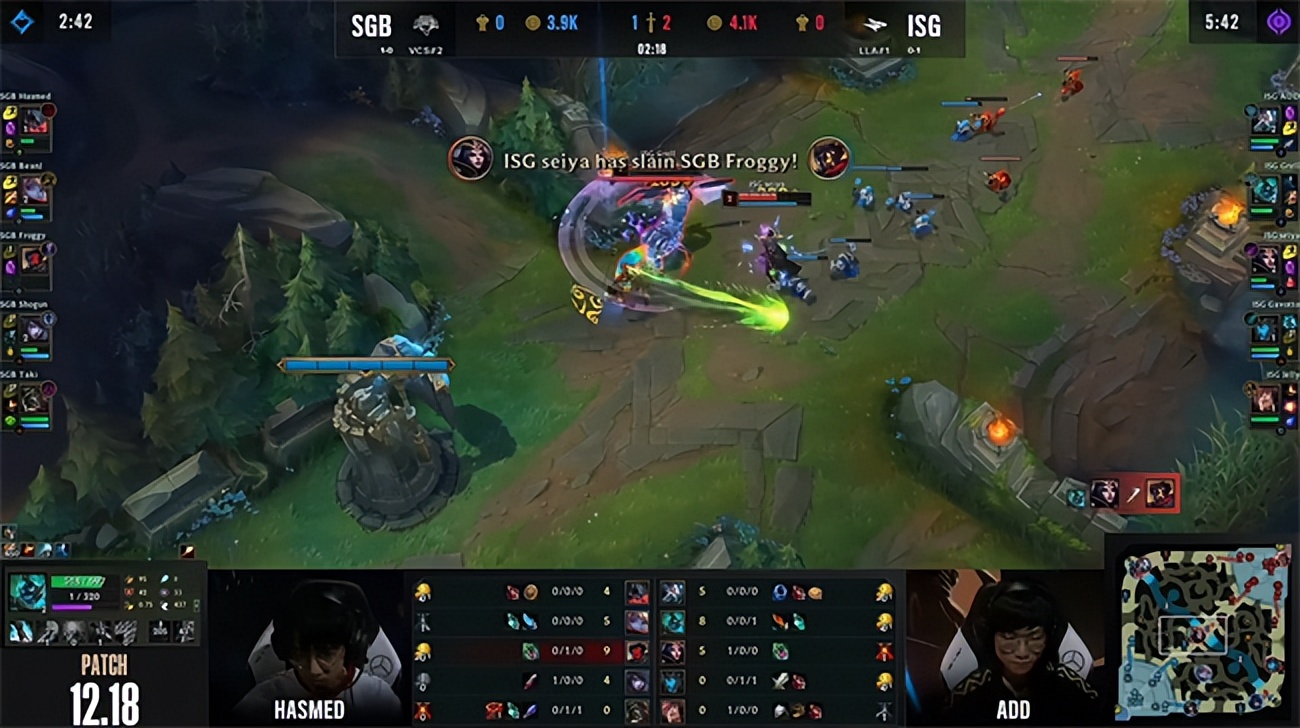 LOL-S12 play-in match: Shogun Aphelios teamfight with five kills, SGB swept over ISG - iNEWS