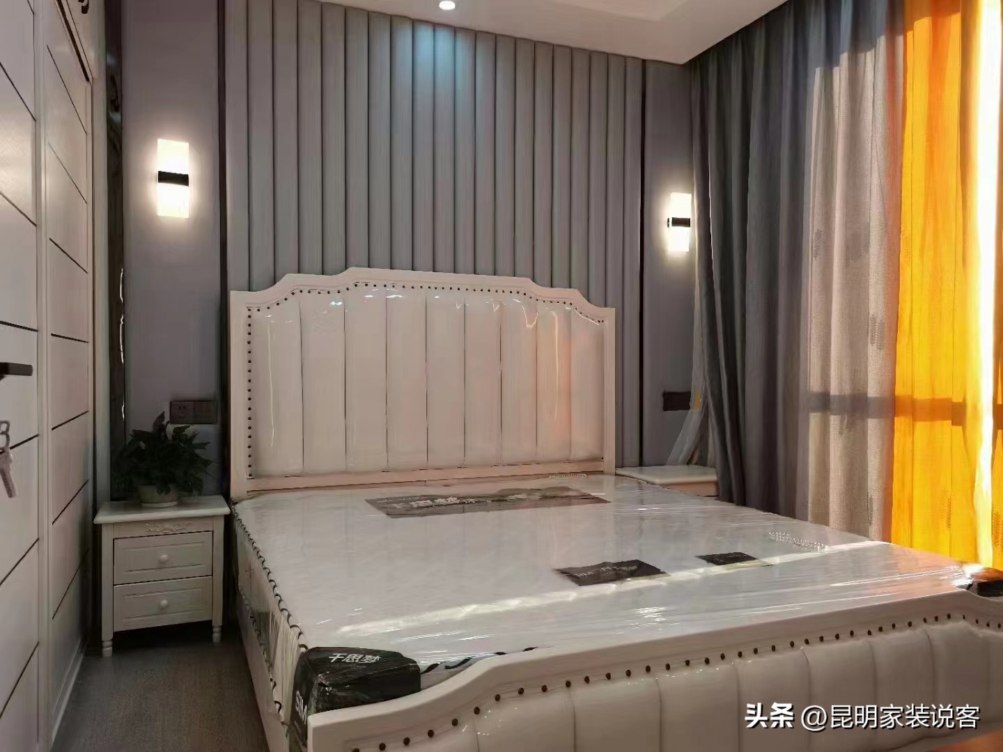 The 92-square-meter modern style is completed in real scene, and the ...