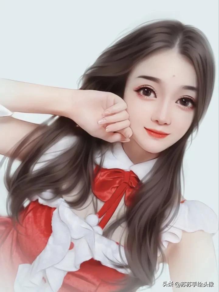 Change your avatar, super beautiful, super good-looking girl hand ...
