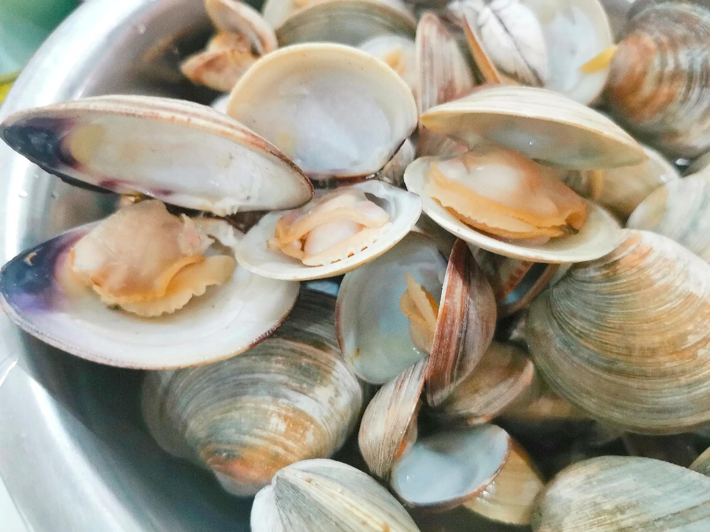 Small seafood - fried clams, boiled clams (flower clams, clams) - iNEWS