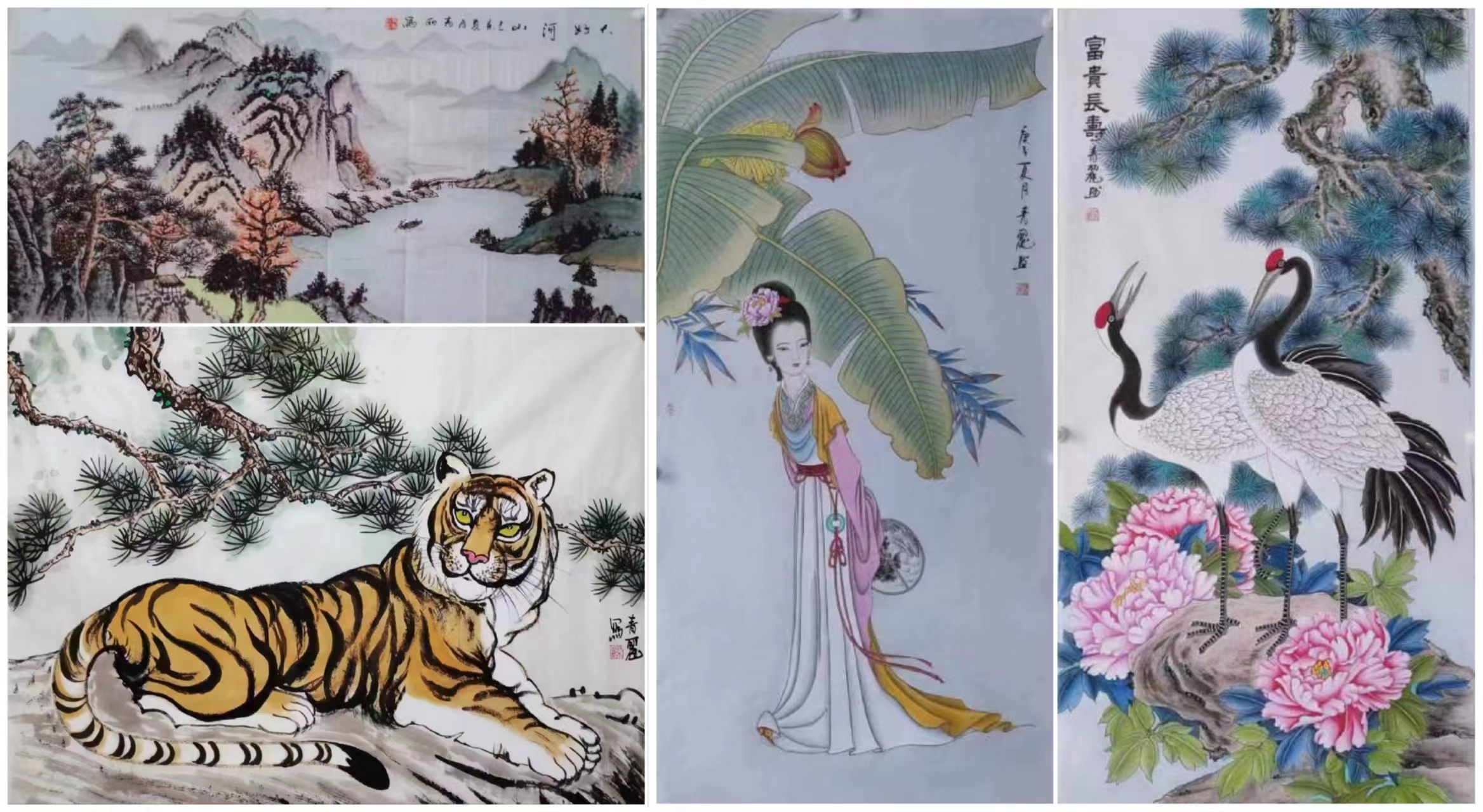 Appreciation of the works of Lin Qingli, a young female painter who ...