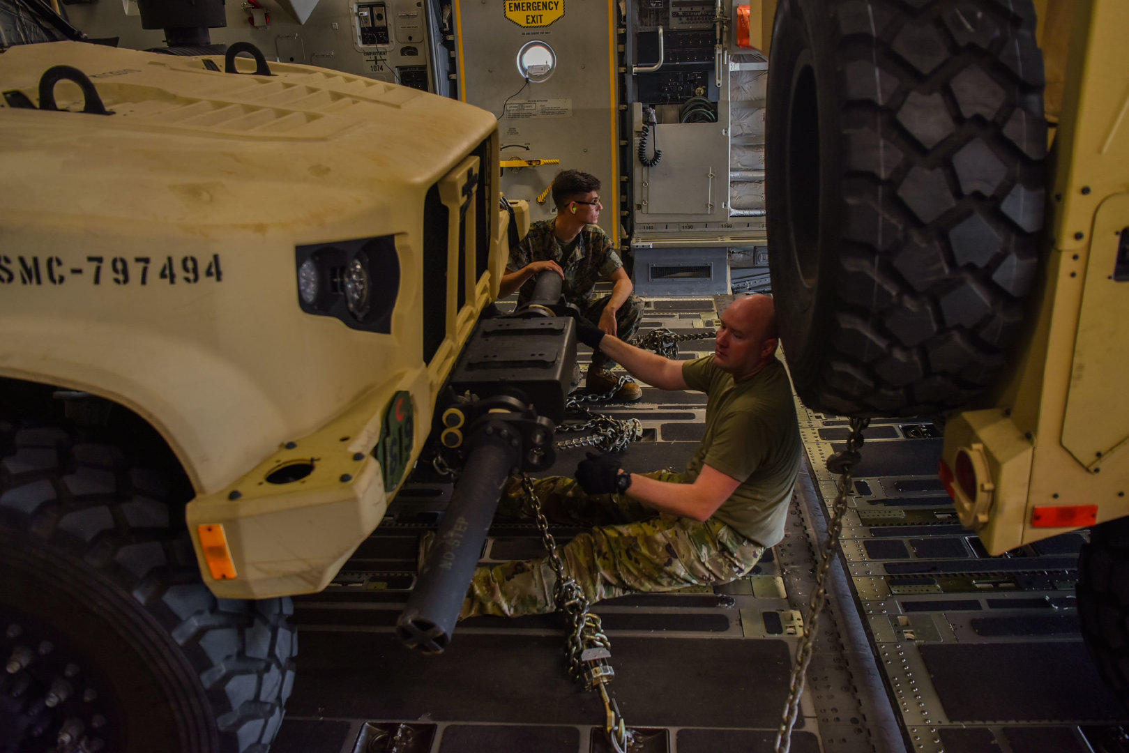 535th Airlift Squadron unloads cargo and personnel at Pacific Missile ...