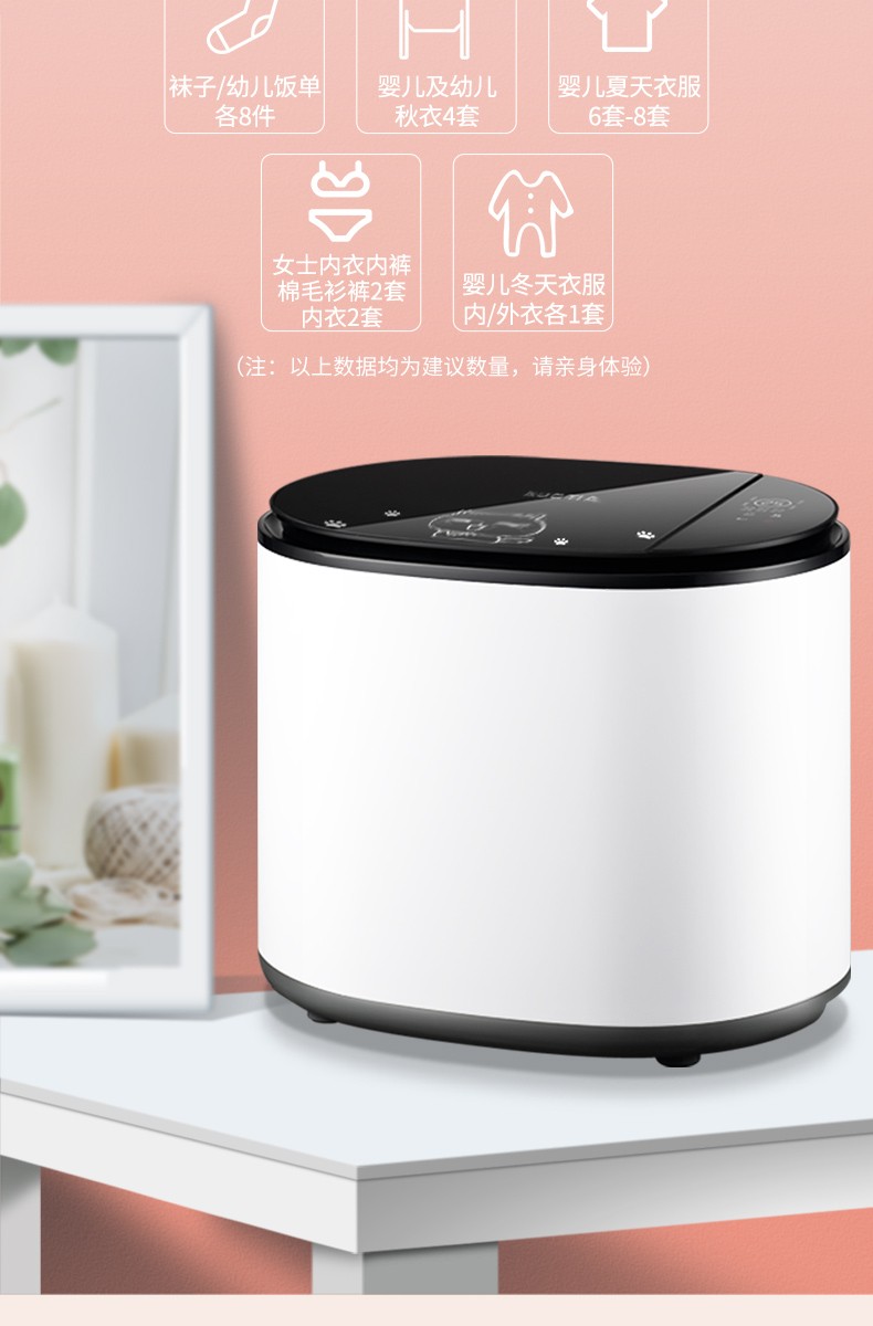 The second washing machine in the home, the Aucma mini washing machine ...