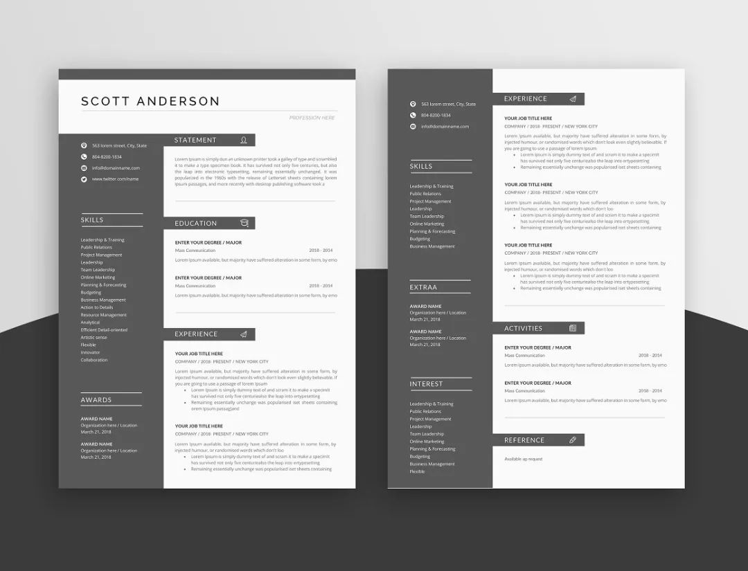 Appreciate foreign resume design!Learn the layout - iNEWS