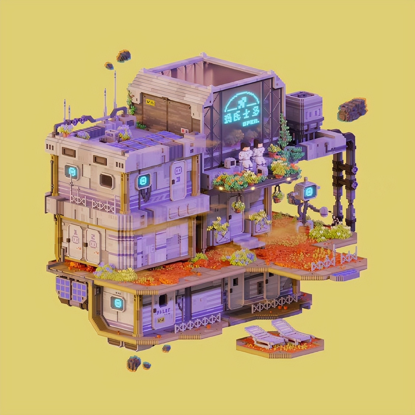 Exquisite voxel house - iNEWS