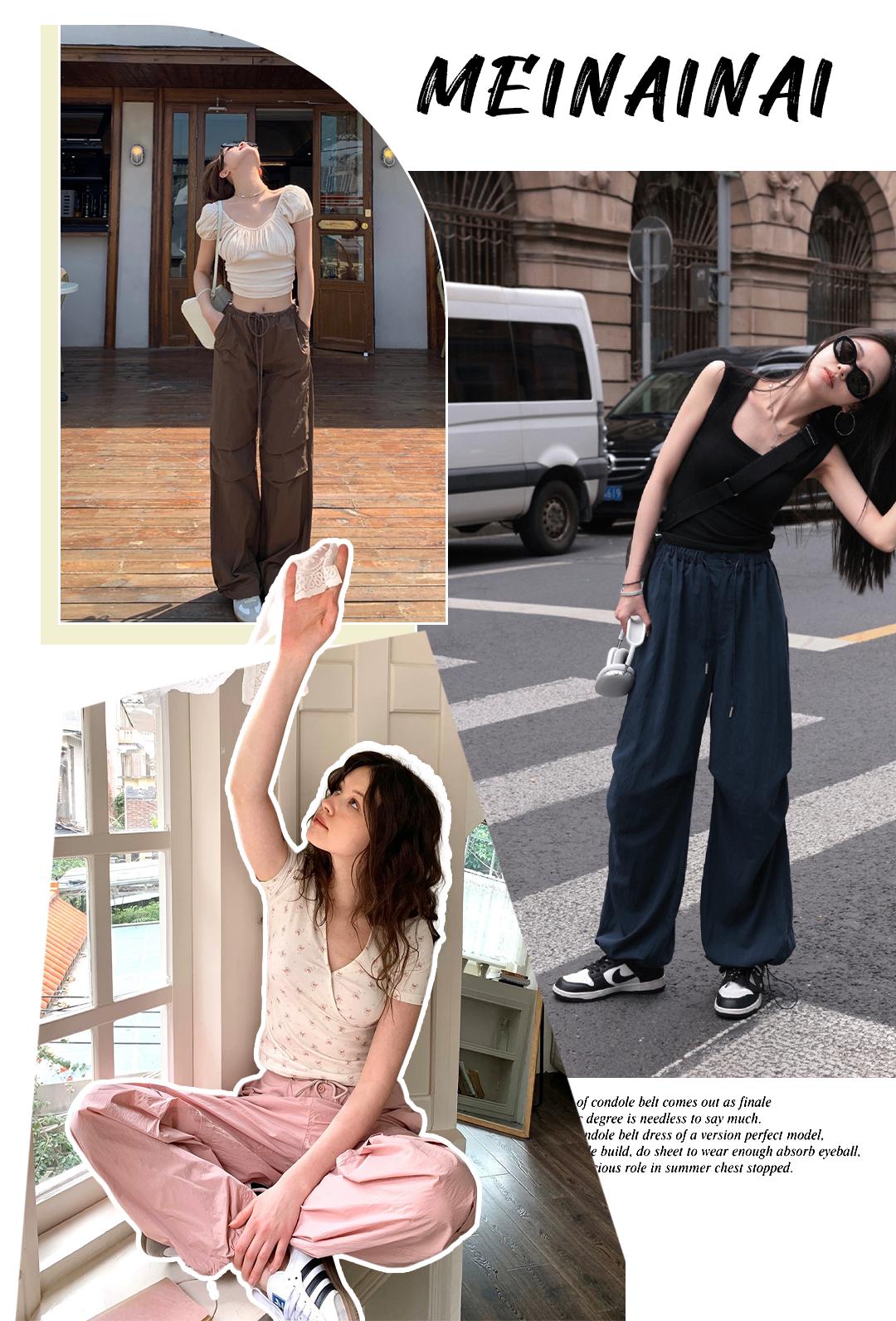 Wide leg pants out! This year, "slag women's pants" are popular, and ...