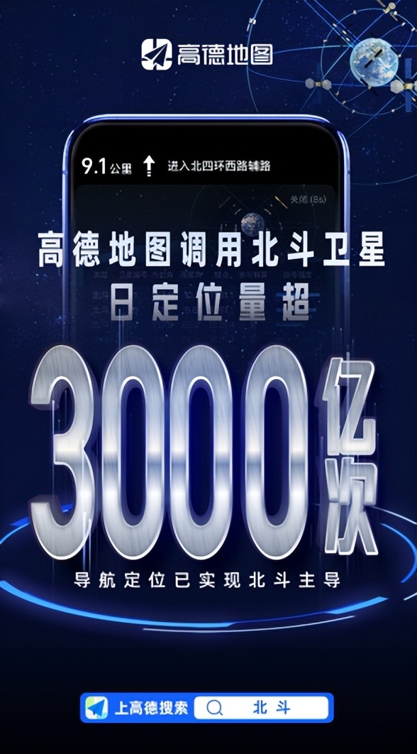 AutoNavi uses Beidou satellites for more than 300 billion times of ...