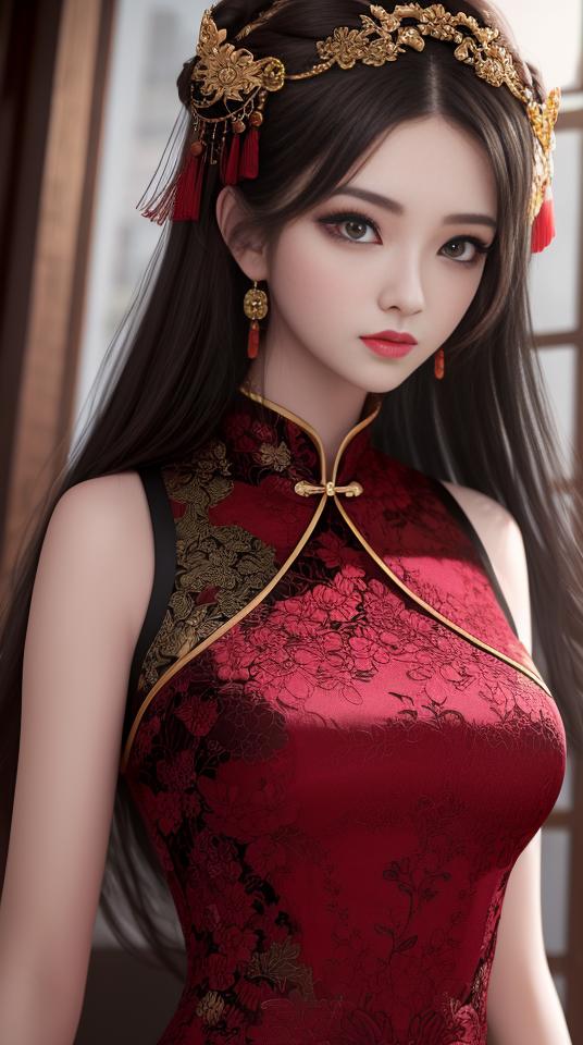 AI Drawing National Style Cheongsam Series Clothing Version 1 (P15 ...
