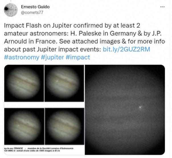 Another impact. Jupiter has just suffered an impact half the size of ...
