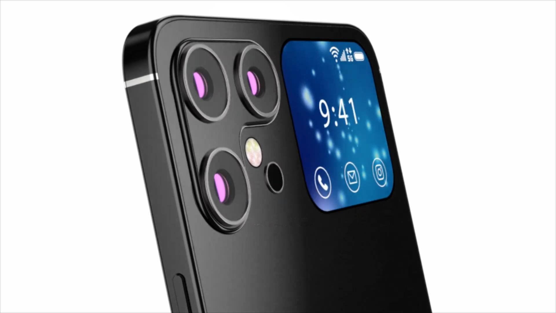 Rendering of iPhone 15 Pro: 1-inch secondary screen is better than ...