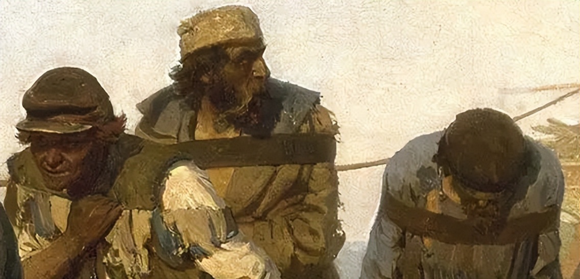 How did Repin convey the inner tenacity of the workers through the ...