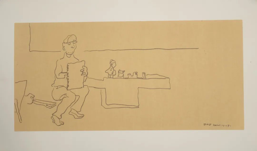 Walking in Lines: Sketches by Du Hongjian - iNEWS