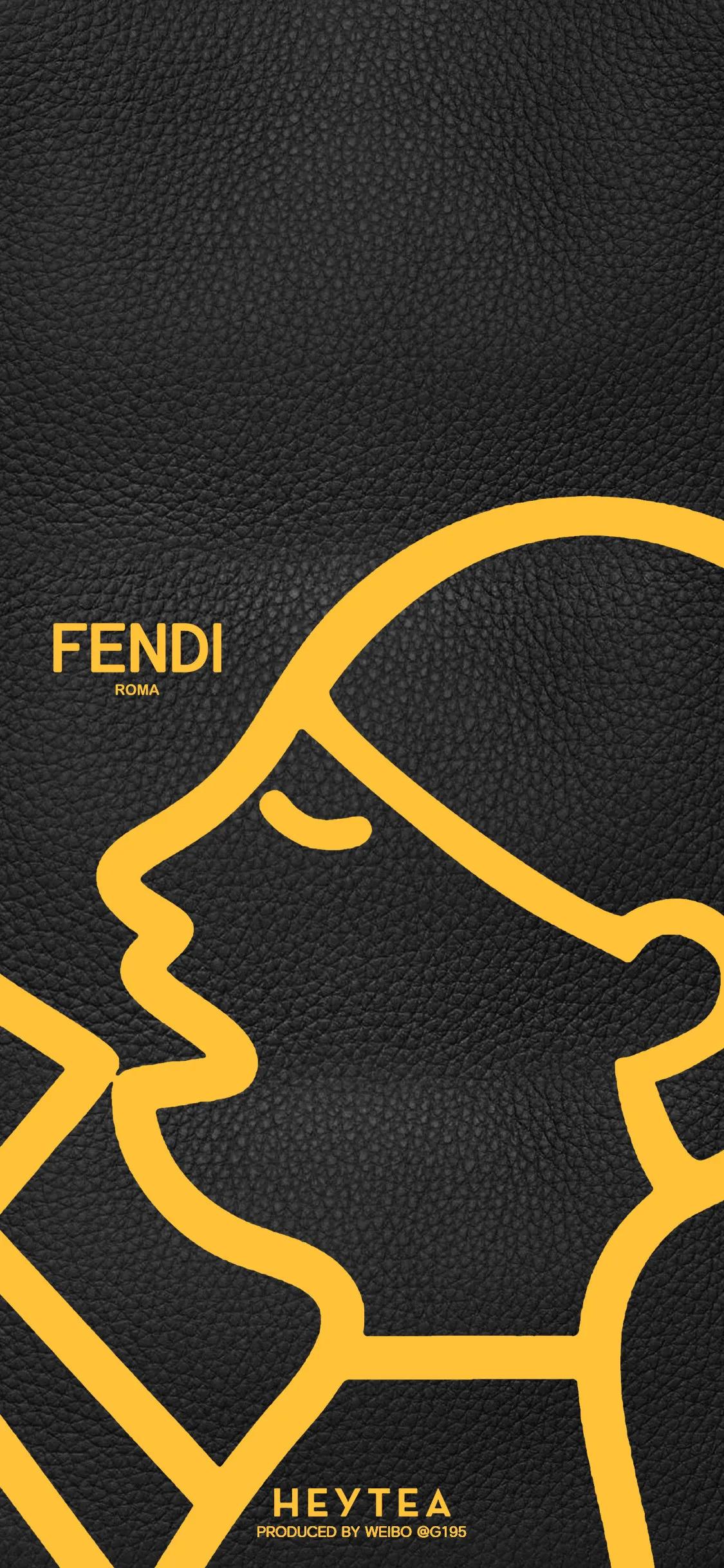 HEYTEA co-branded FENDI mobile wallpaper screensaver - iNEWS