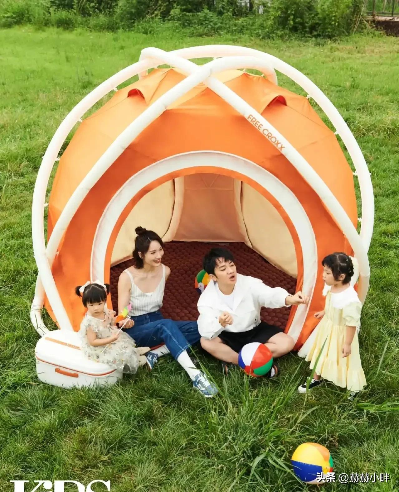 Photos of Wang Zulan and Li Yanan's family of four, really happy - iNEWS