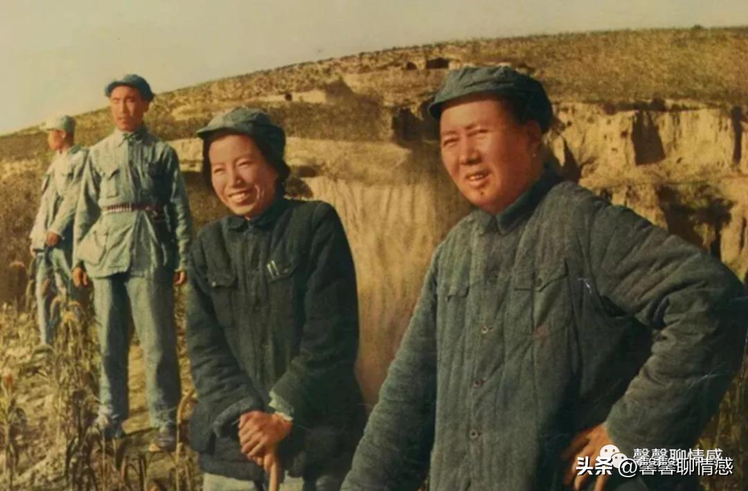 In 1947, a photo of Chairman Mao and his wife Jiang Qing showed the ...