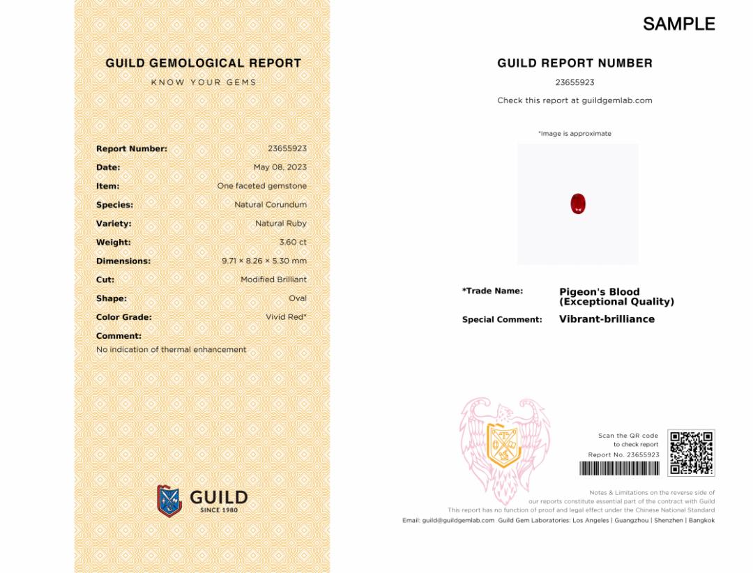 GUILD Ruby Identification and Grading Report - iNEWS