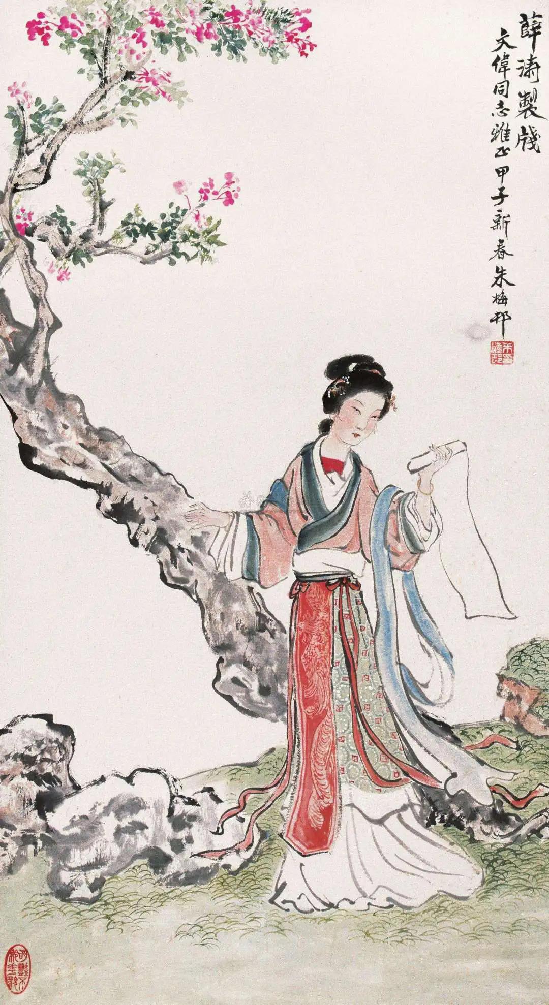 Xue Tao, a talented woman in the Tang Dynasty, was named like a man, so ...