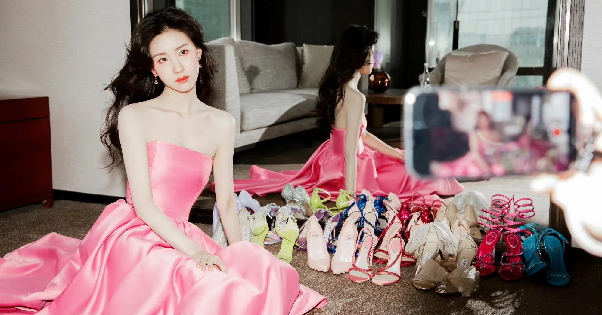Chen Duling pink dress - iNEWS