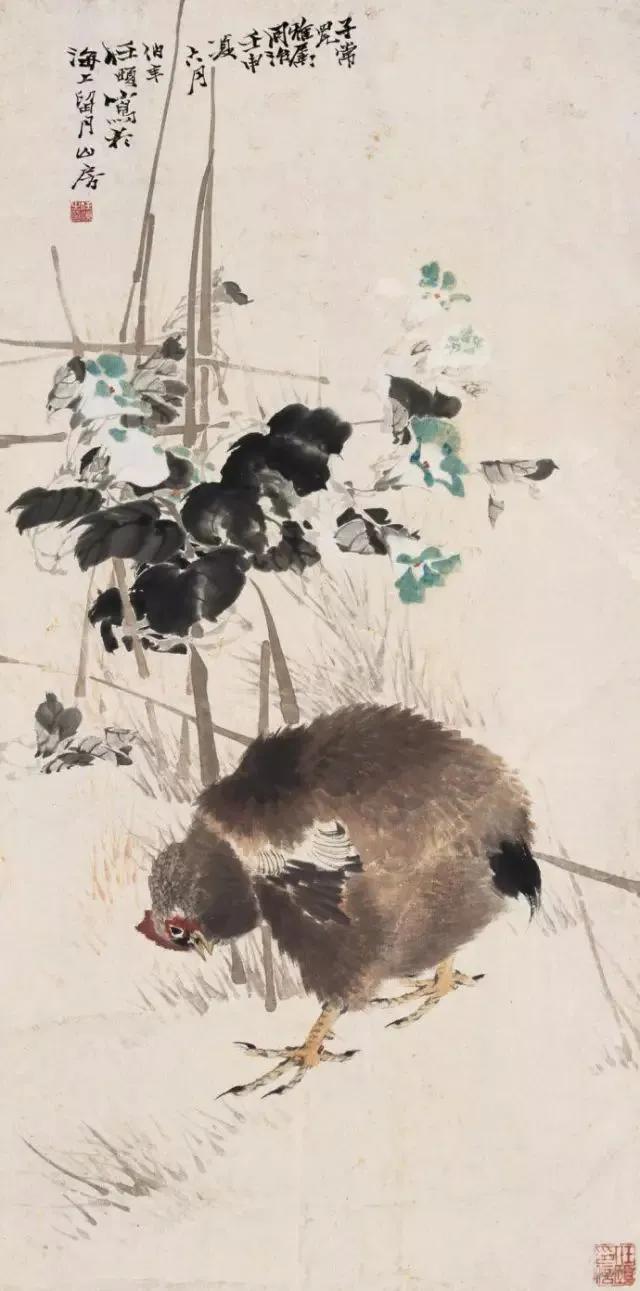 Ren Bonian's chicken painting is excellent in form and spirit - iNEWS