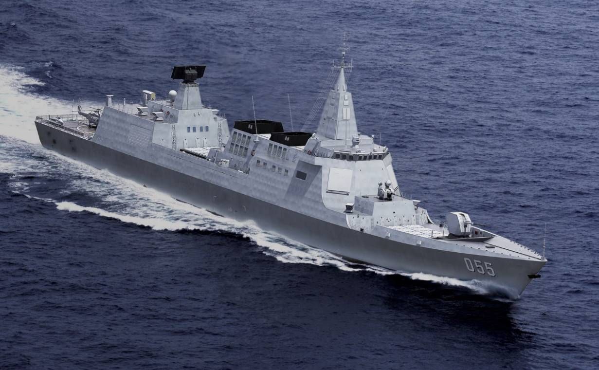 What kind of ship is the 057 large drive of the People's Liberation Army? The displacement of ...