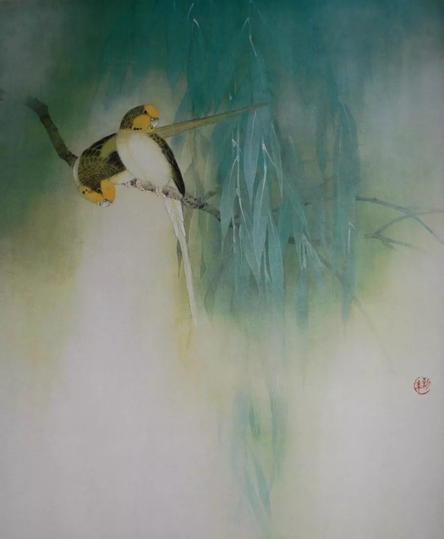 Liu Xinhua Doctor of Aesthetics, modern fine brushwork flower and bird ...