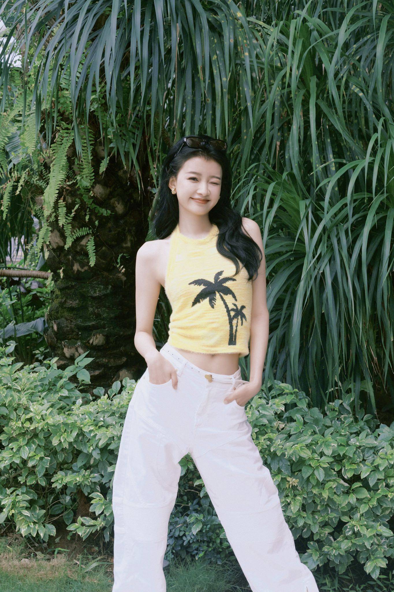 Sun Yi's island-style style is full of vigor and sweetness, and the ...