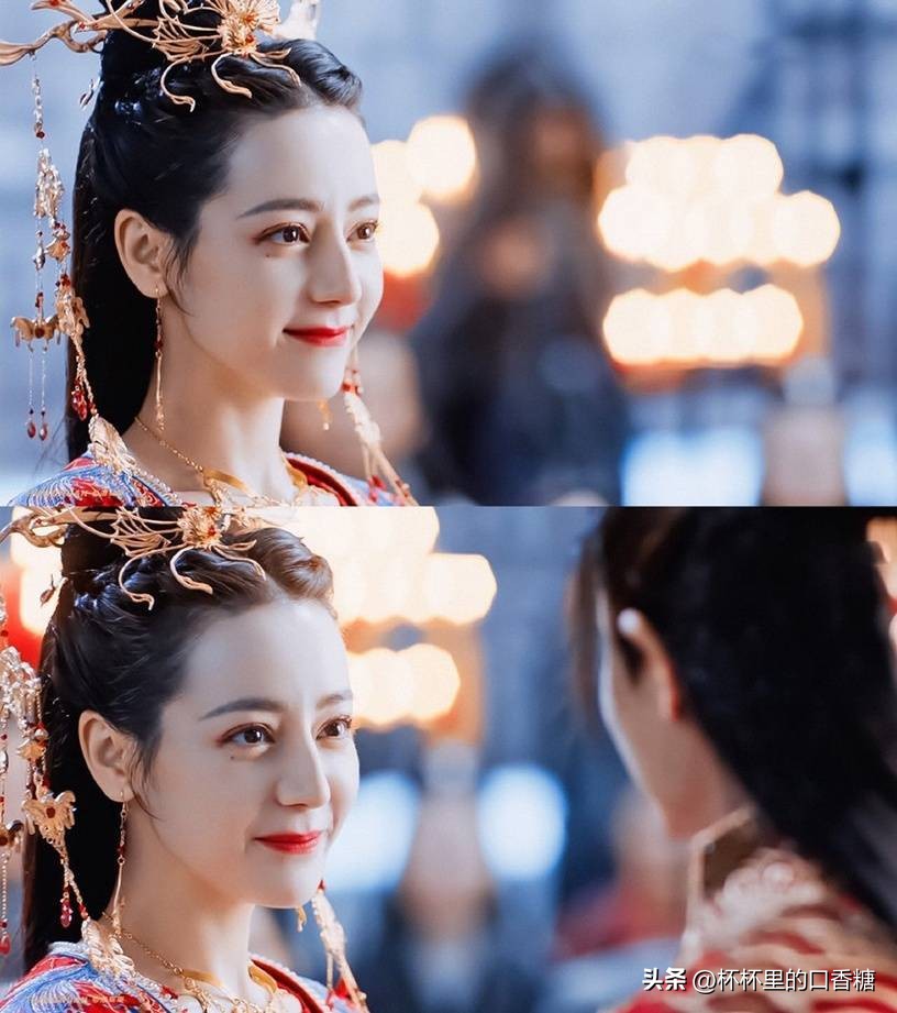 Actress red wedding dress!Li Qin's beautiful translation, Bai Lu's ...