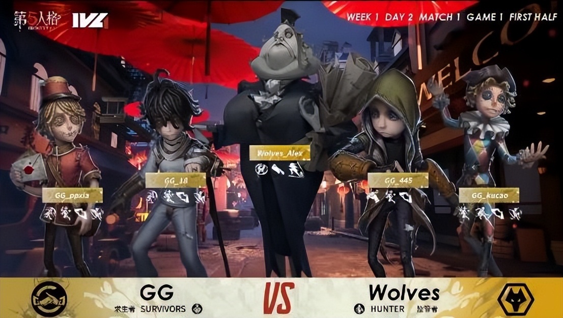 Identity V 2022IVL Autumn Season Regular Season W1D2 First Wolves vs GG - iNEWS