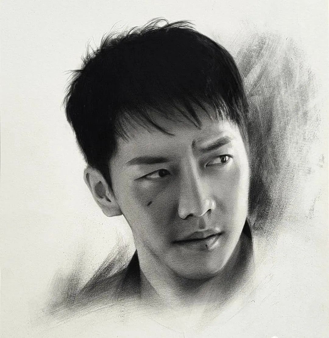 The sketches of handsome men/uncles by Korean painters are exquisite ...