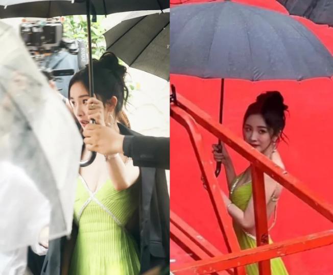 Yang Mi's picture was accused of downgrading her beauty, her cheeks ...