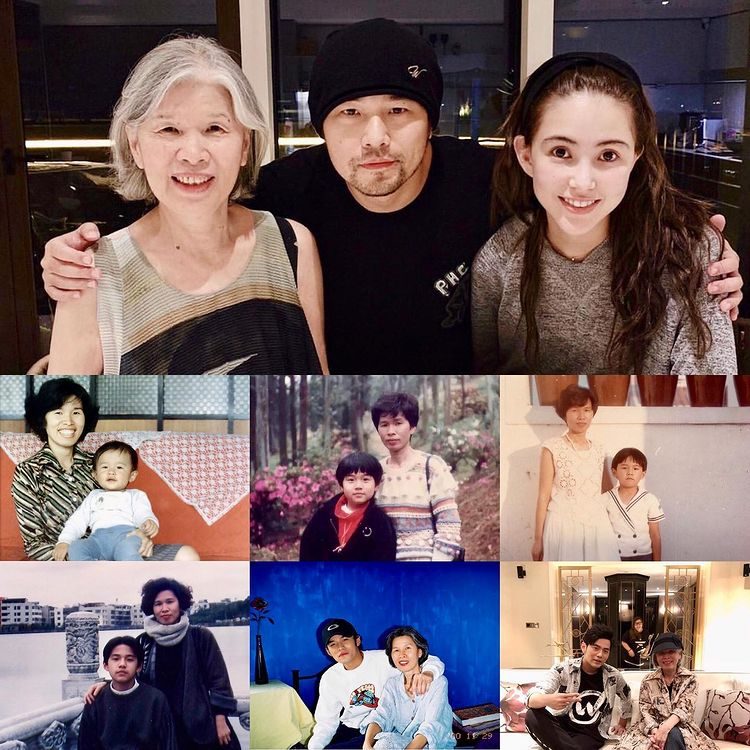 Jay Chou's mother Ye Huimei appeared, holding her pet dog and smiling ...