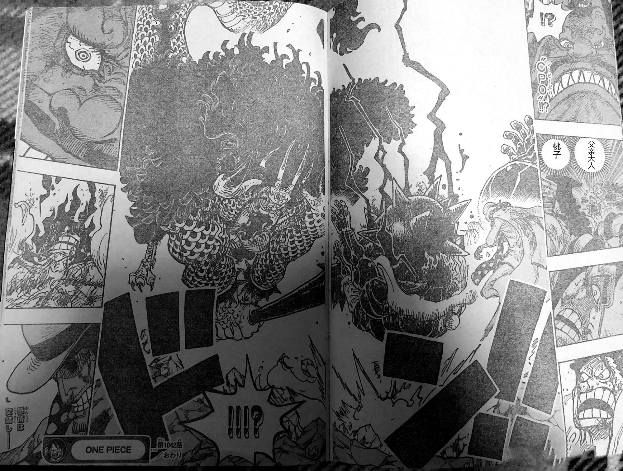 One Piece Chapter 1042, Kaido and Luffy's battle was interrupted by CP0 ...