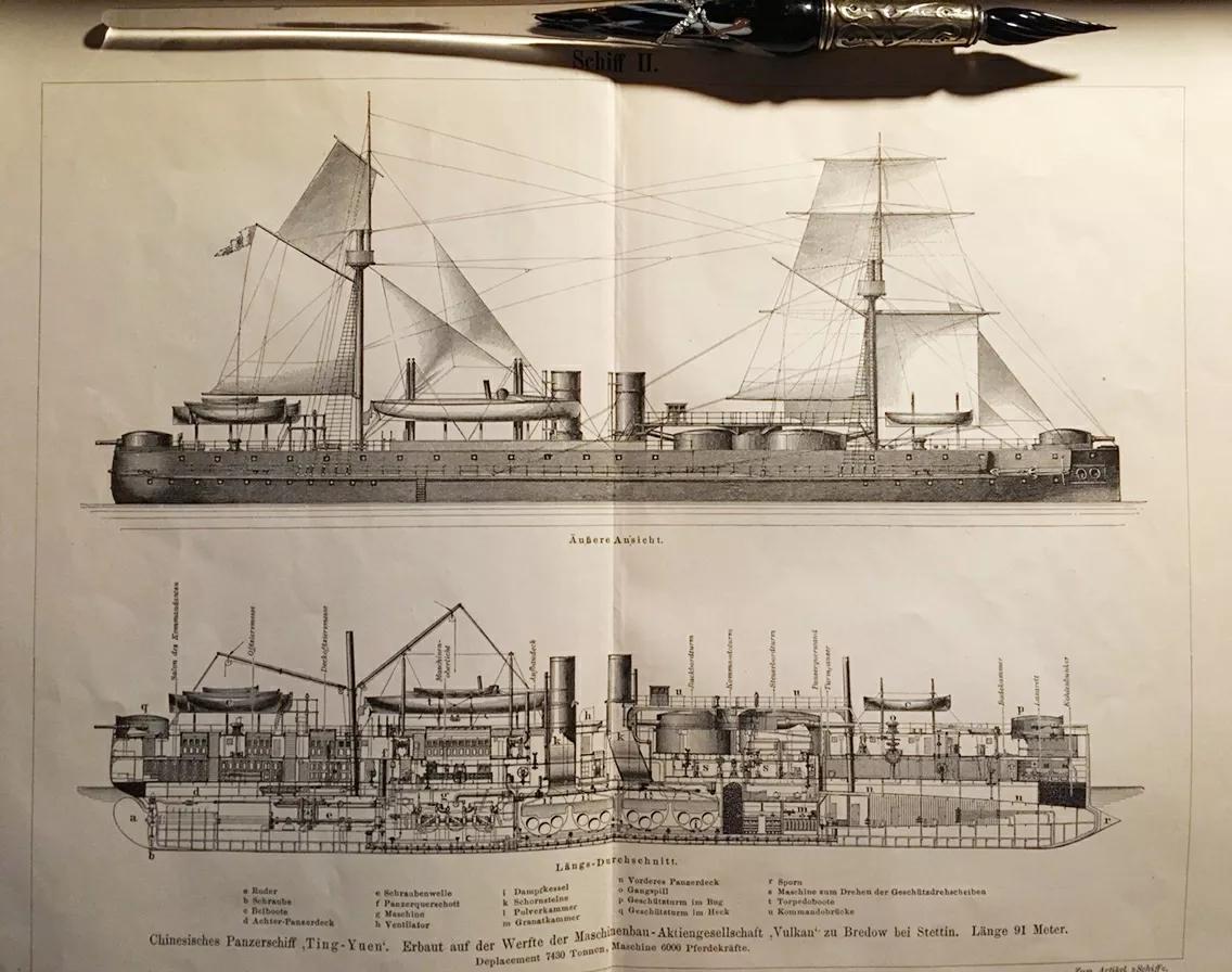 Design details of the Dingyuan-class ironclad ship - iNEWS