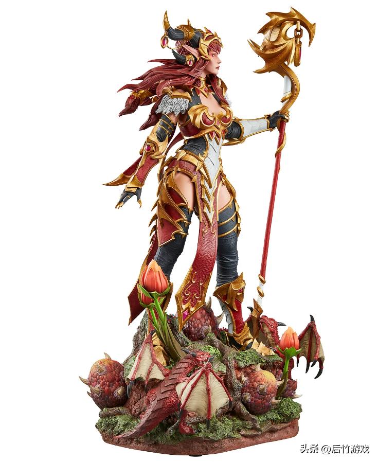 "World of Warcraft" launched the statue of the Red Dragon Queen, with ...
