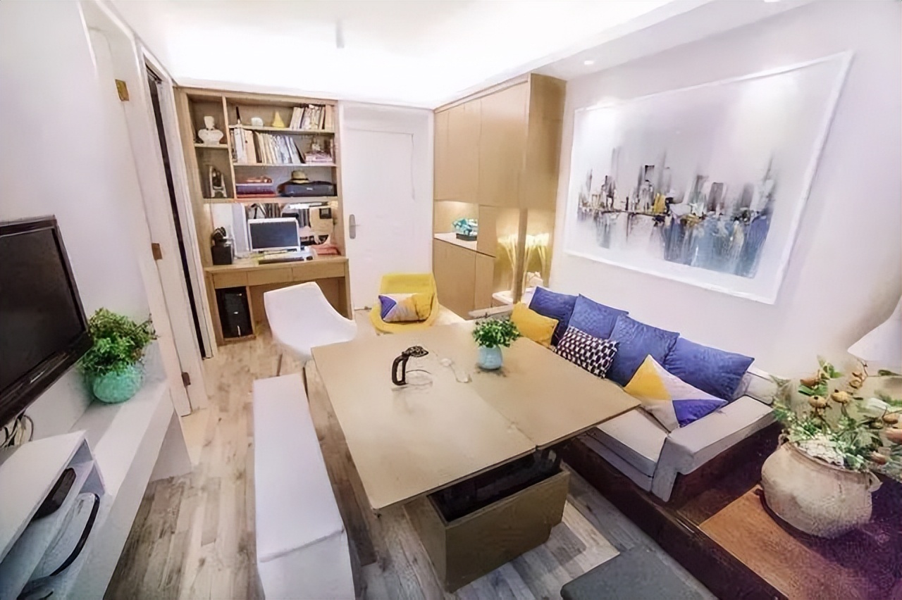 48㎡ simple style small apartment, easy to squeeze out 2 bedrooms ...